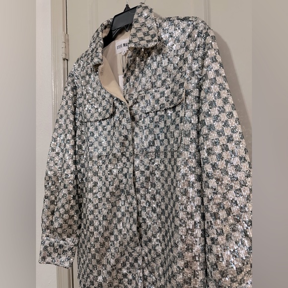Steve Madden | Tops | Steve Madden Andee Sequin Shacket Perfect For ...